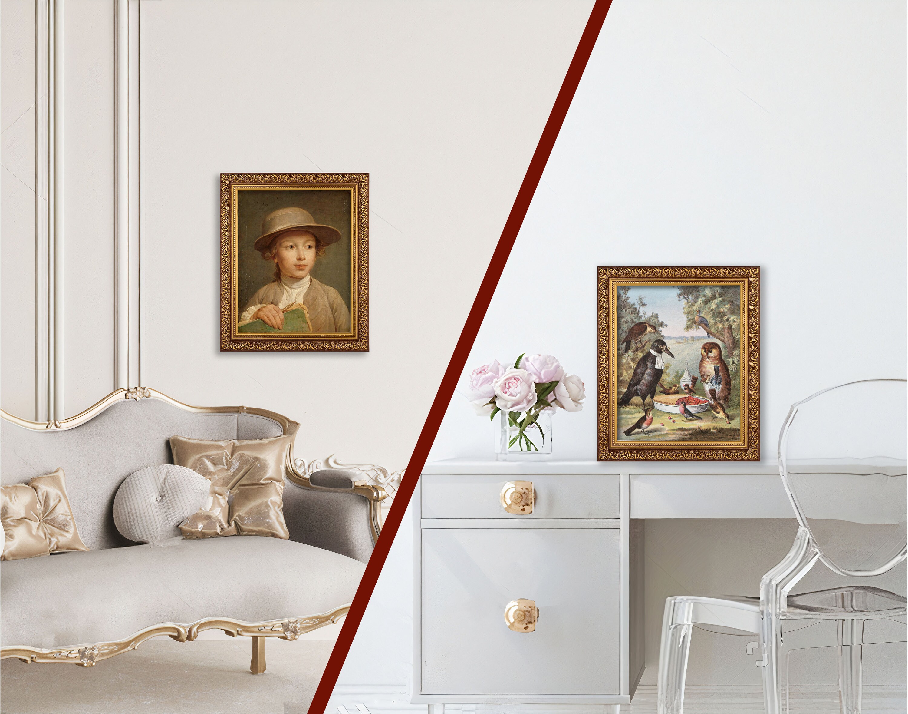 Ornate Gold Picture Frame Set of 4 Pcs. Baroque Style Photo - Etsy