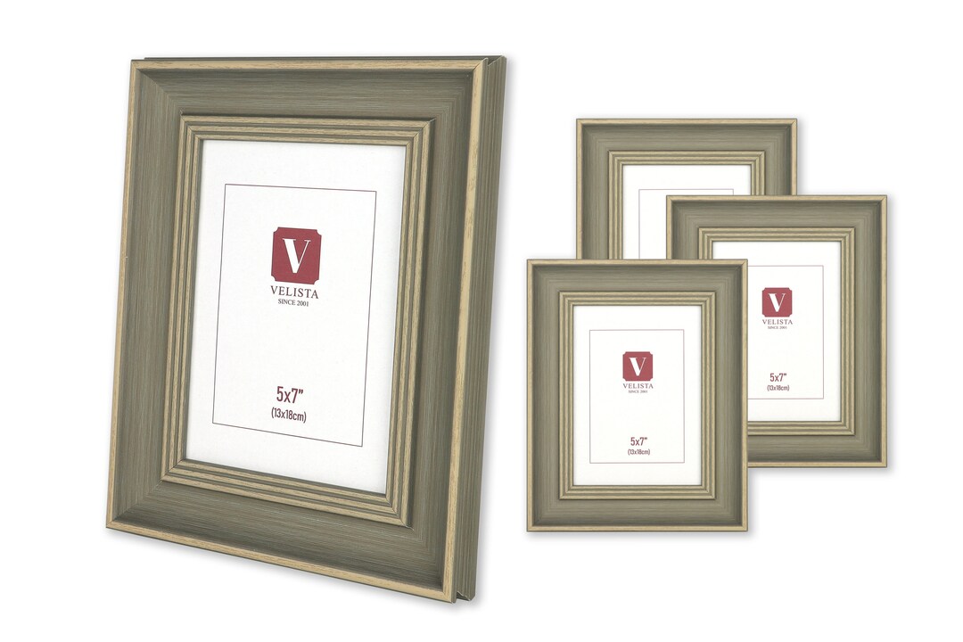 Set of 4 Sage Green Picture Frame Vintage Picture Frames green Wood ...