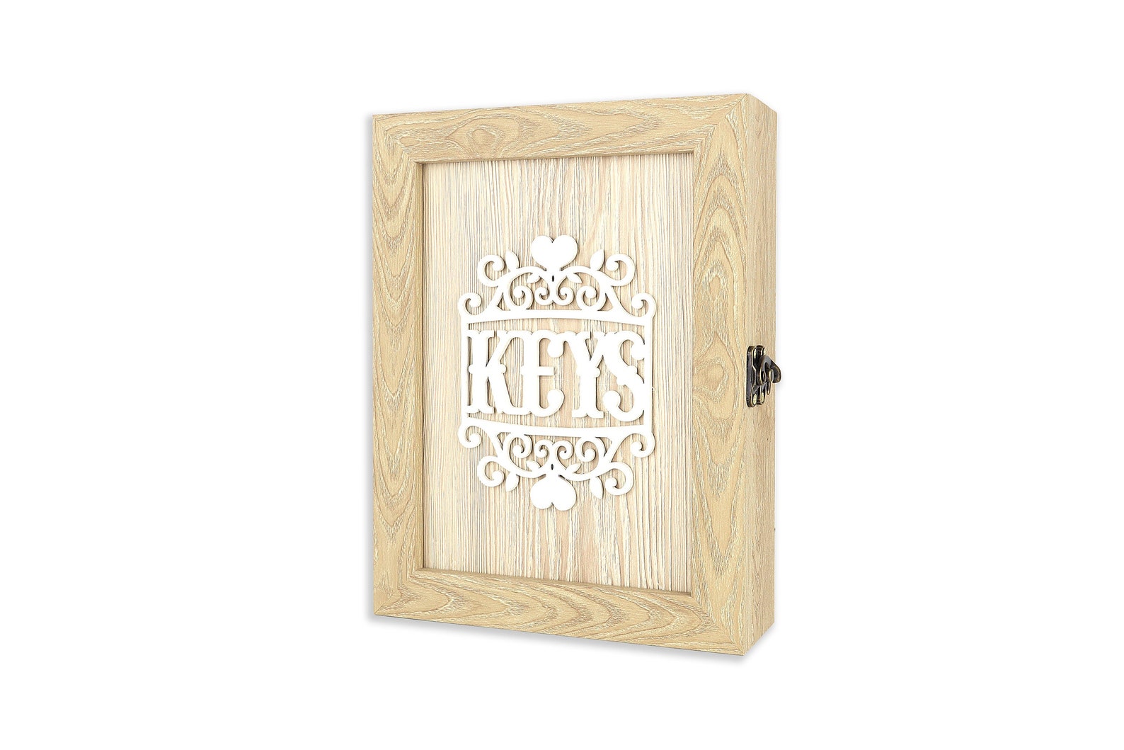 Wooden Key Box Beige Key Box Vintage Key Box Key Holder - Etsy