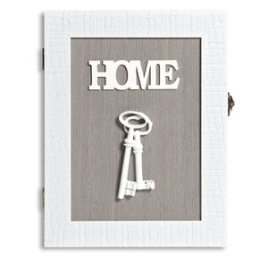 Wooden Key Box White Key Box Vintage Key Box Key Holder | Etsy