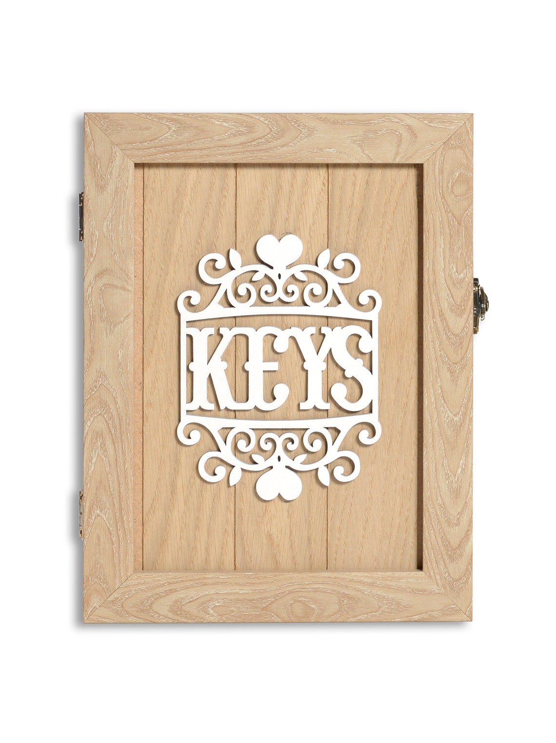 Wooden Key Box Beige Key Box Vintage Key Box Key Holder | Etsy