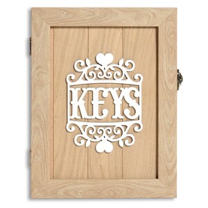 Wooden Key Box Beige Key Box Vintage Key Box Key Holder | Etsy