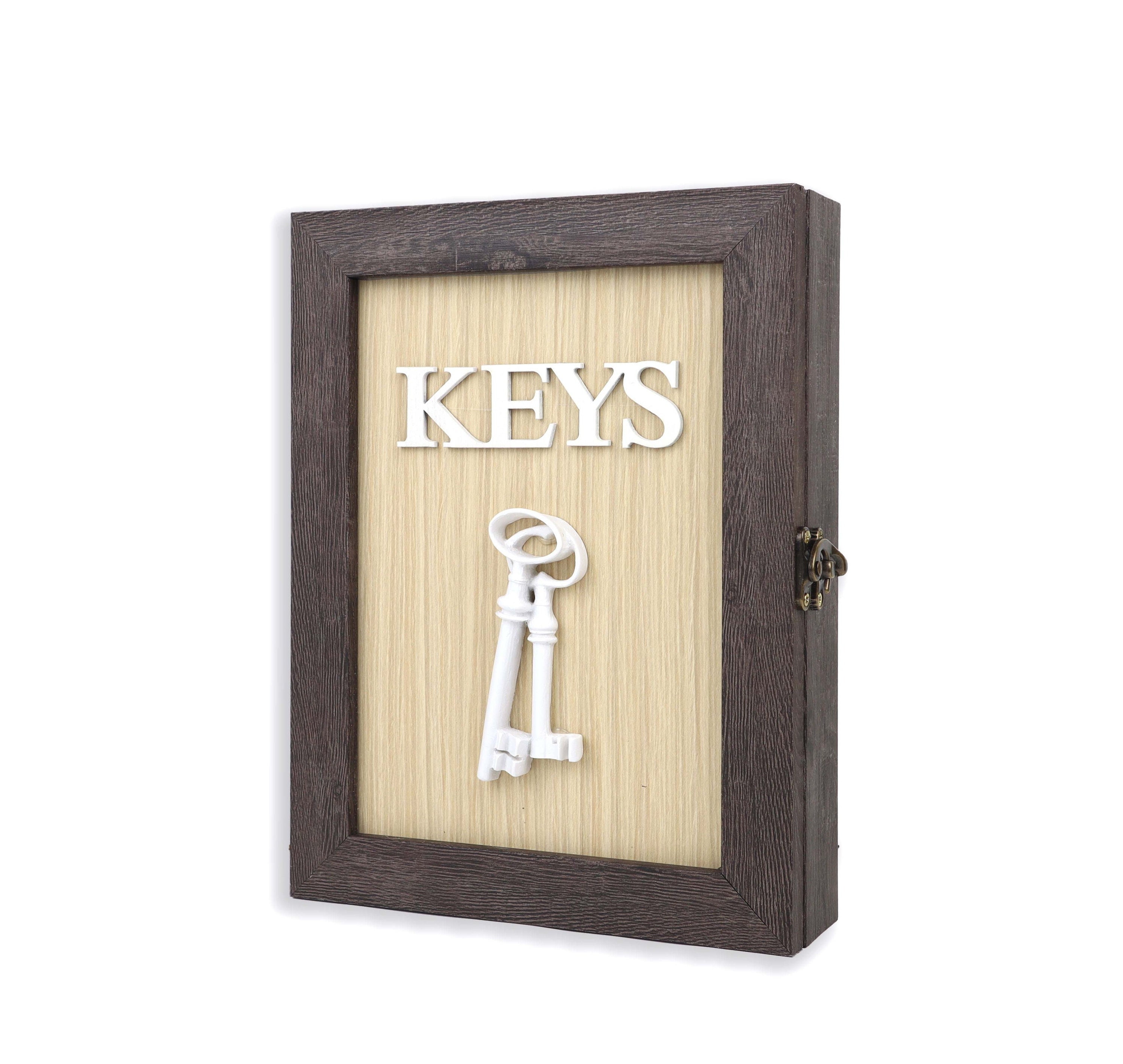 Wooden Key Box Brown Key Box Vintage Key Box Key Holder Key Box for ...