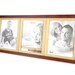 Brown Collage Picture Frame With 3 Openings, Photo Collage Frame, Multi ...