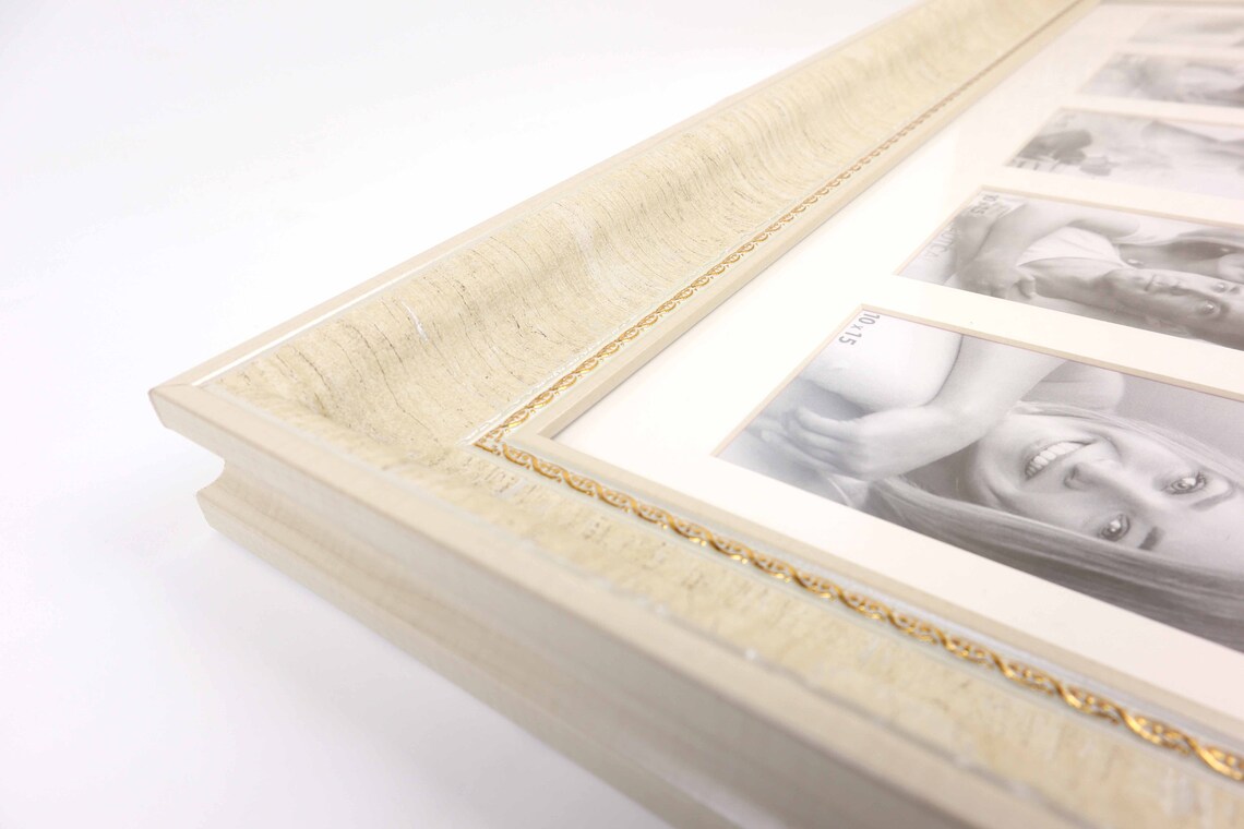 Rustic Beige 10 Collage Picture Frame Wooden Home Decor | Etsy