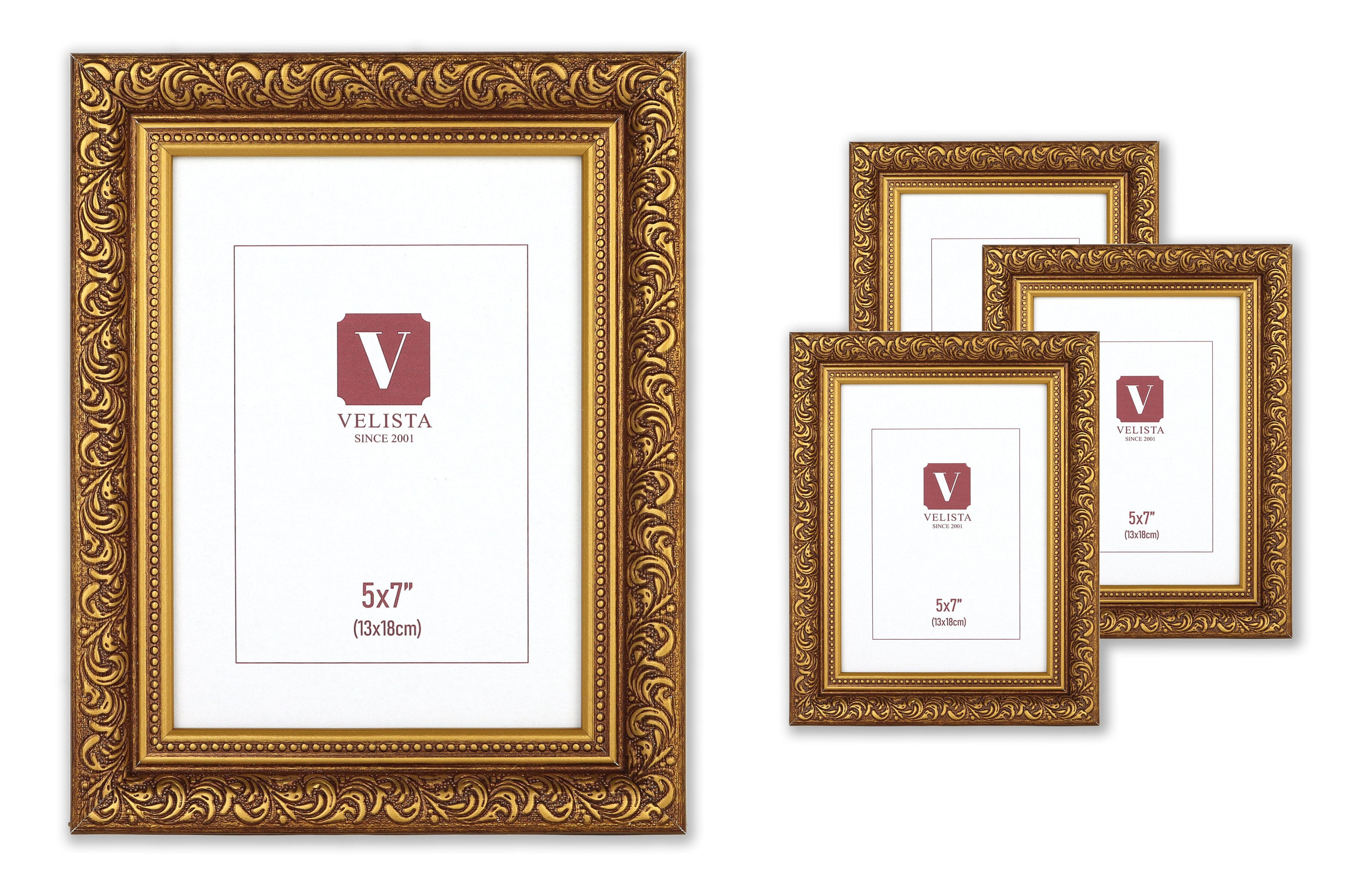 Ornate Gold Picture Frame Set of 4 Pcs. Baroque Style Photo - Etsy