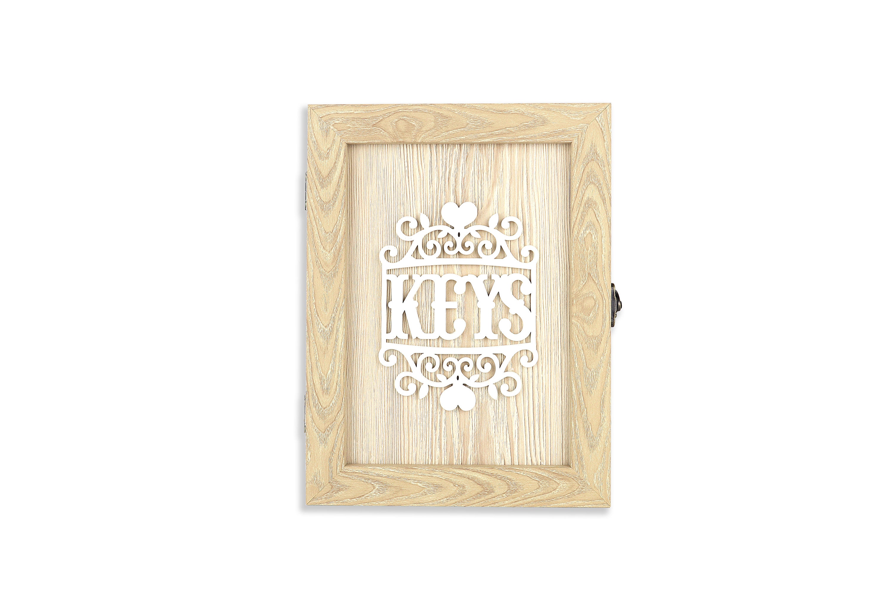 Wooden Key Box - Beige Key Box - Vintage Key Box - Key Holder - Key Box ...