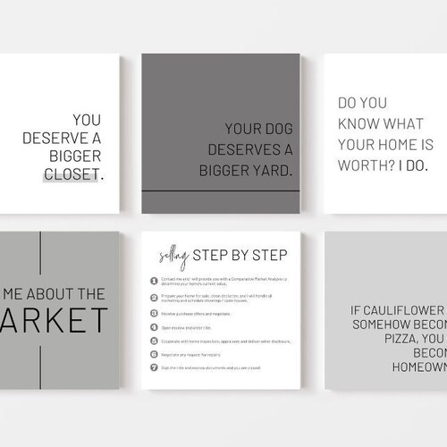 35 Editable Instagram Posts For Realtors Real Estate Etsy
