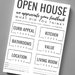 Open House Feedback Form | Real Estate | Open House Printable | PDF ...