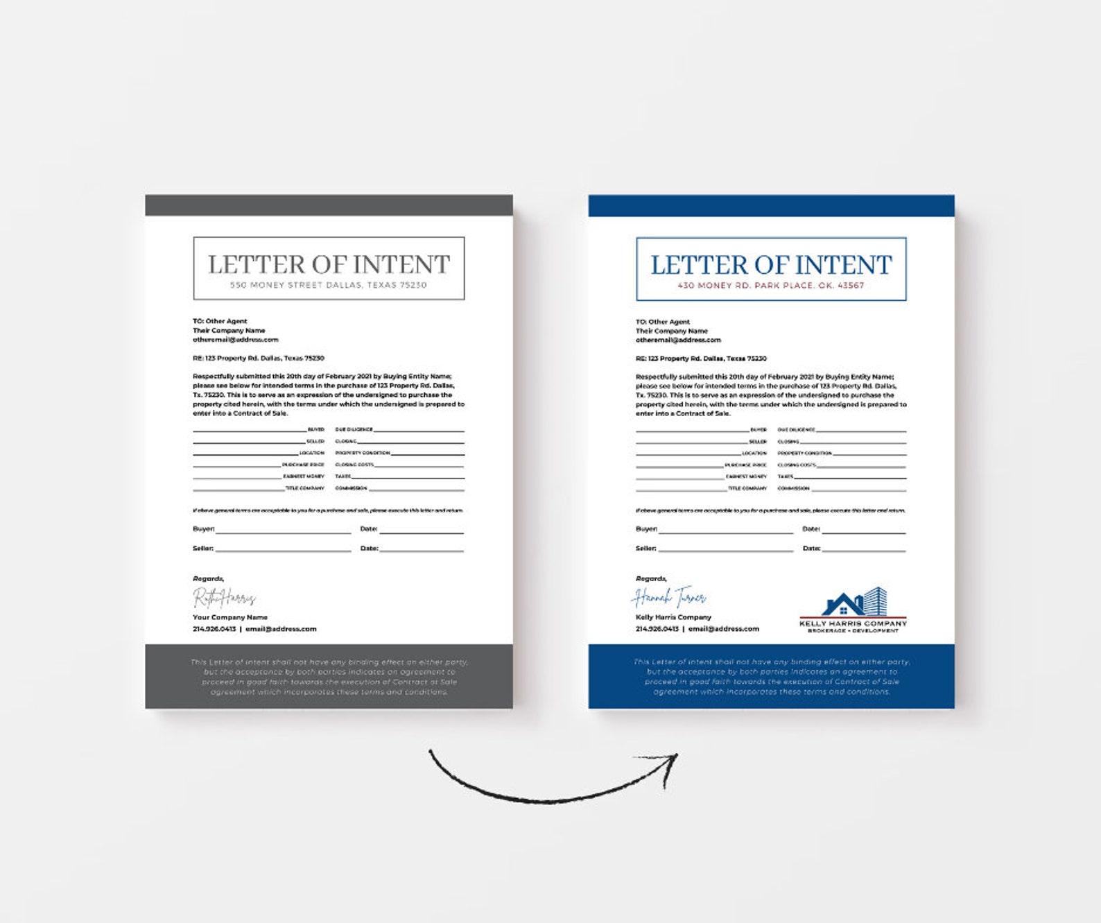 Letter of Intent Template | Real Estate Template | Editable LOI - Etsy