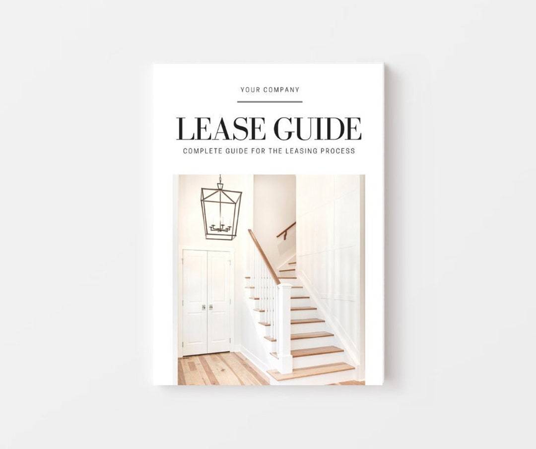Lease Guide Editable Packet for Realtors Leasing Agent - Etsy