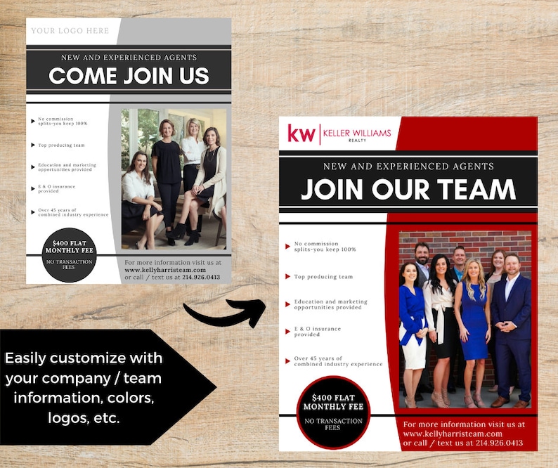 Realtor Recruiting Flyer | Real Estate Team Flyer | Real Estate ...