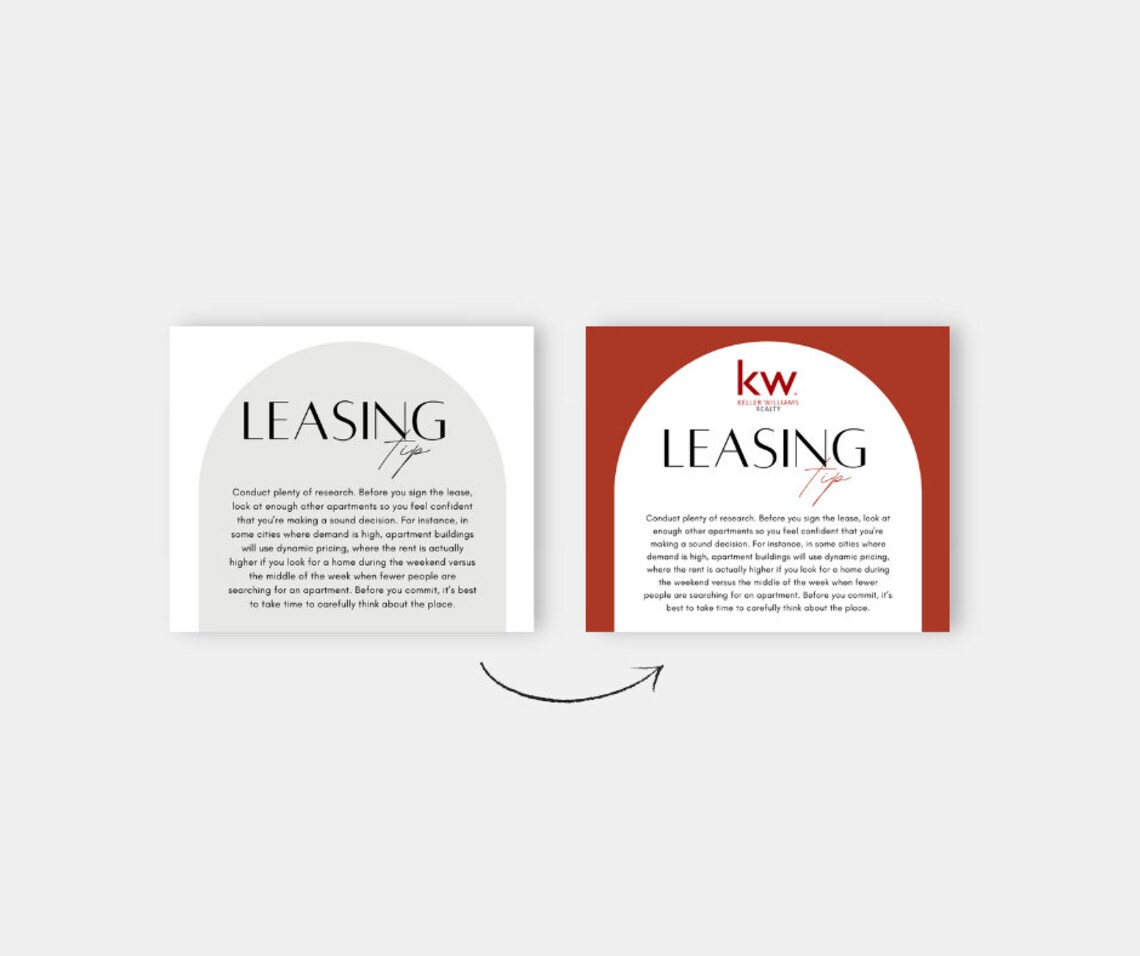 50 Lease Marketing Graphics Real Estate Template Realtor - Etsy