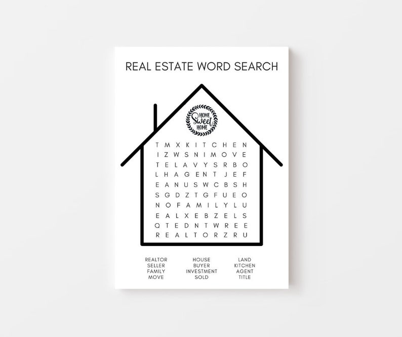 Real Estate KIDS KIT | Open House Printable | Real Estate Marketing ...