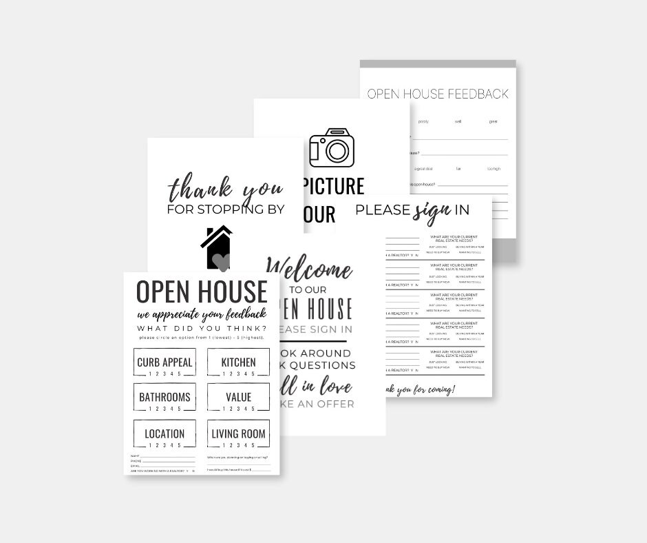 Open House Kit 15 Instant Download Prints for Realtors PDF - Etsy