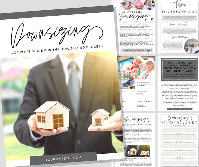 Downsizing Guide Real Estate Marketing Editable Guide for - Etsy