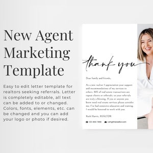Realtor Marketing Letter | Referral Prospecting | New Agent | Real ...