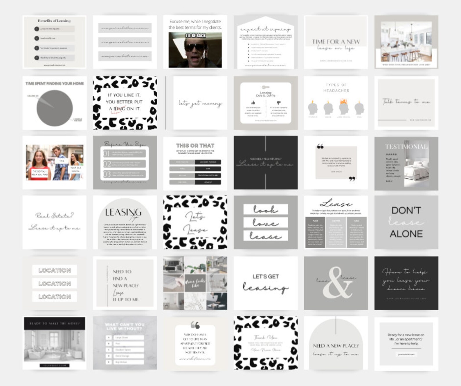 50 Lease Marketing Graphics Real Estate Template Realtor - Etsy