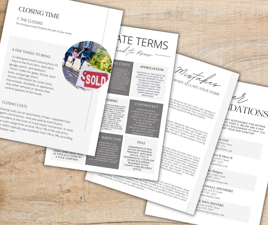 Editable Seller Packet for Realtors Real Estate Template | Etsy