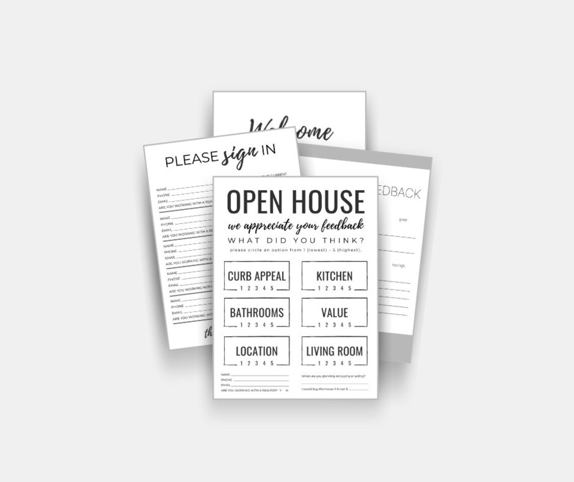 Open House Kit 15 Instant Download Prints for Realtors PDF - Etsy