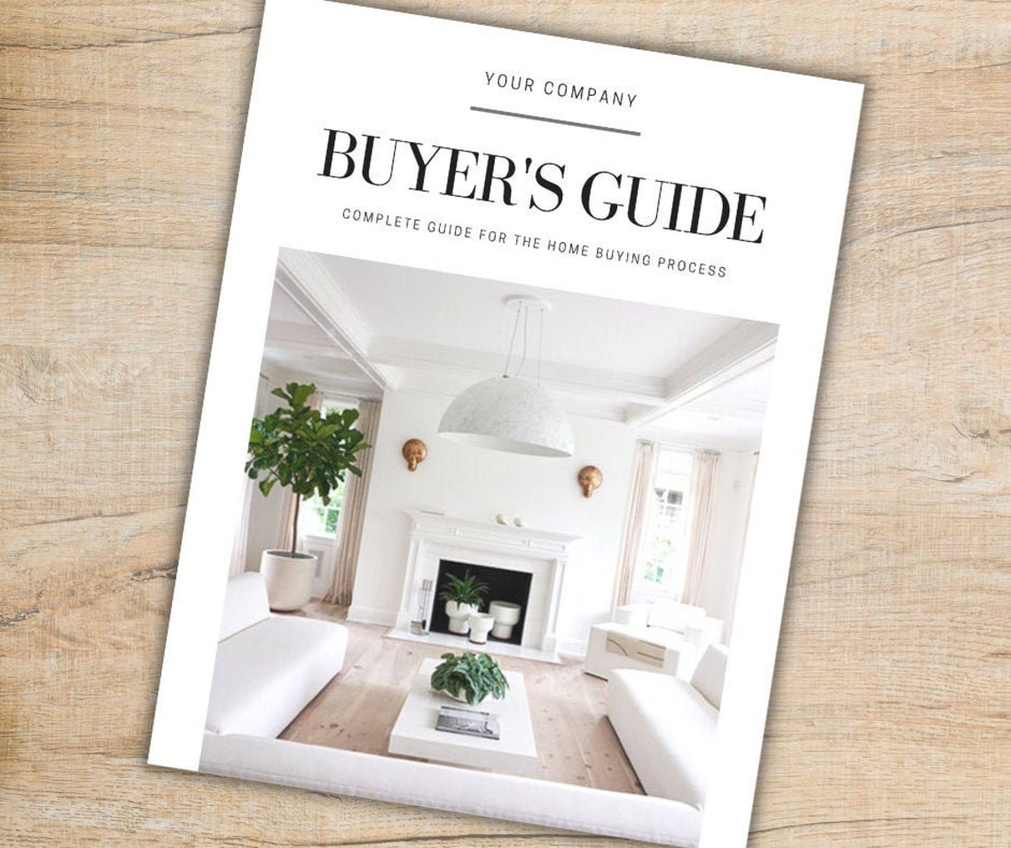 Buyer Guide Editable Template for Realtors Buyer Packet - Etsy