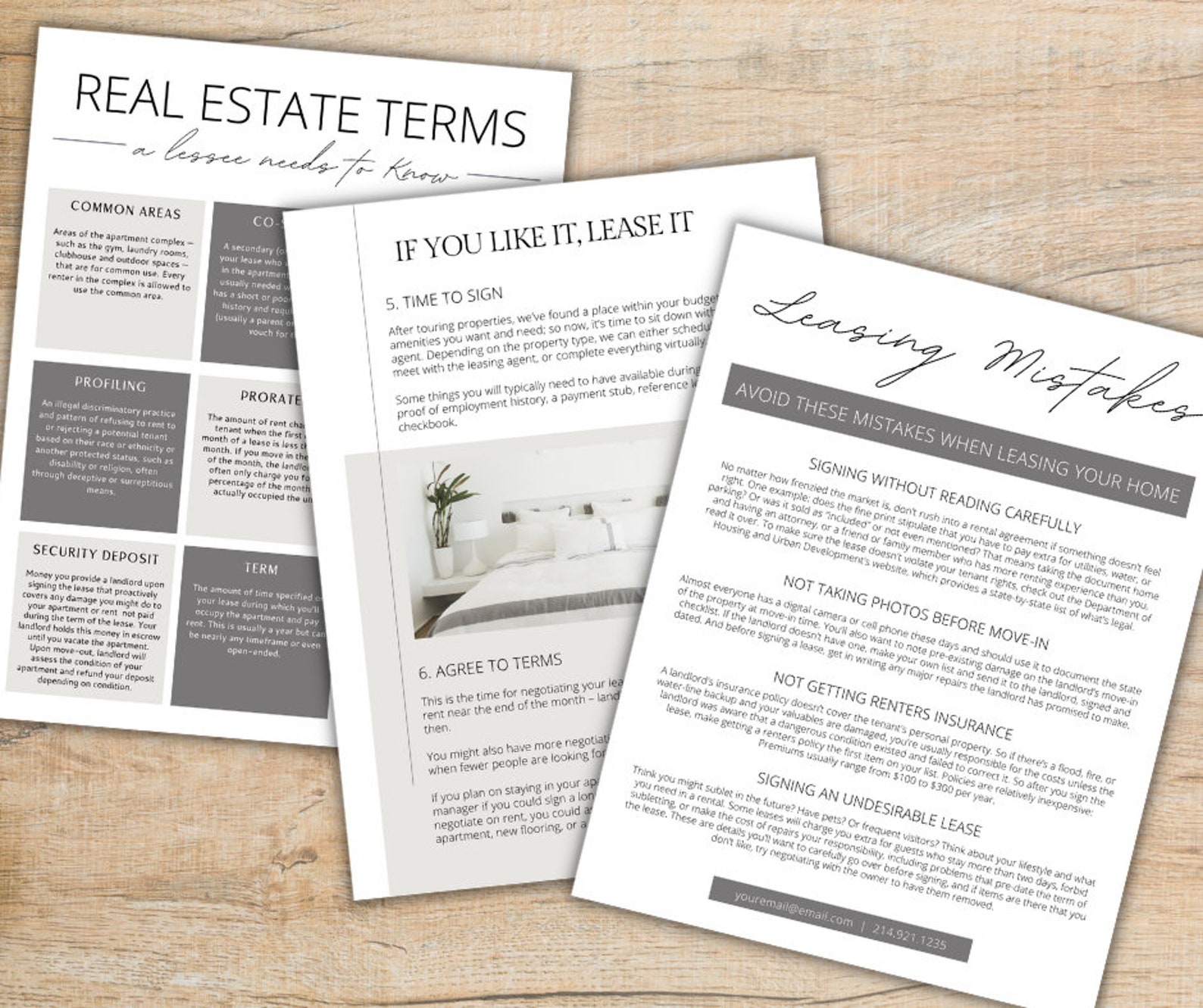 Lease Guide Editable Packet for Realtors Leasing Agent - Etsy