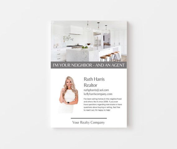 Real Estate Agent Flyer Realtor Marketing Real Estate - Etsy