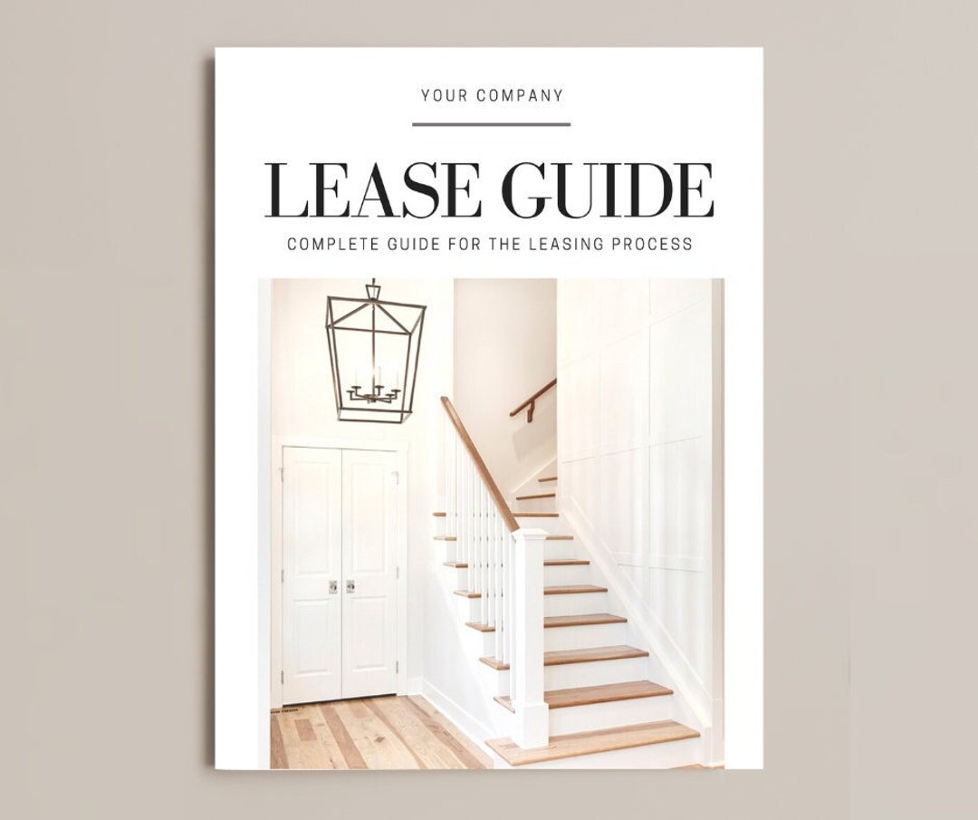 Lease Guide Editable Packet for Realtors Leasing Agent - Etsy