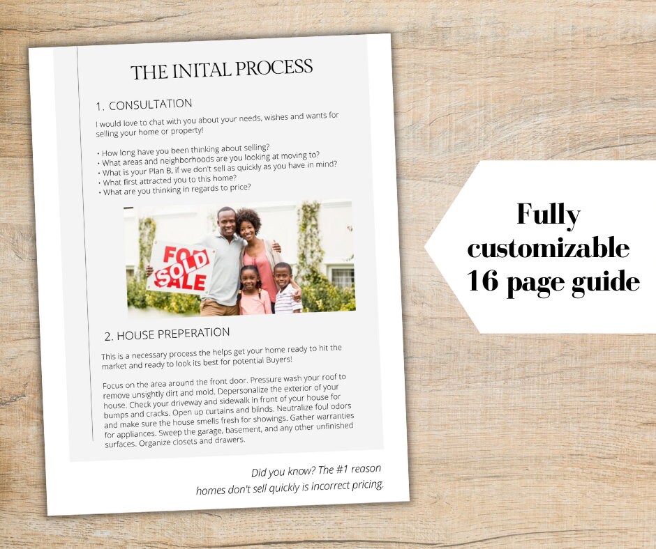 Editable Seller Packet for Realtors Real Estate Template | Etsy