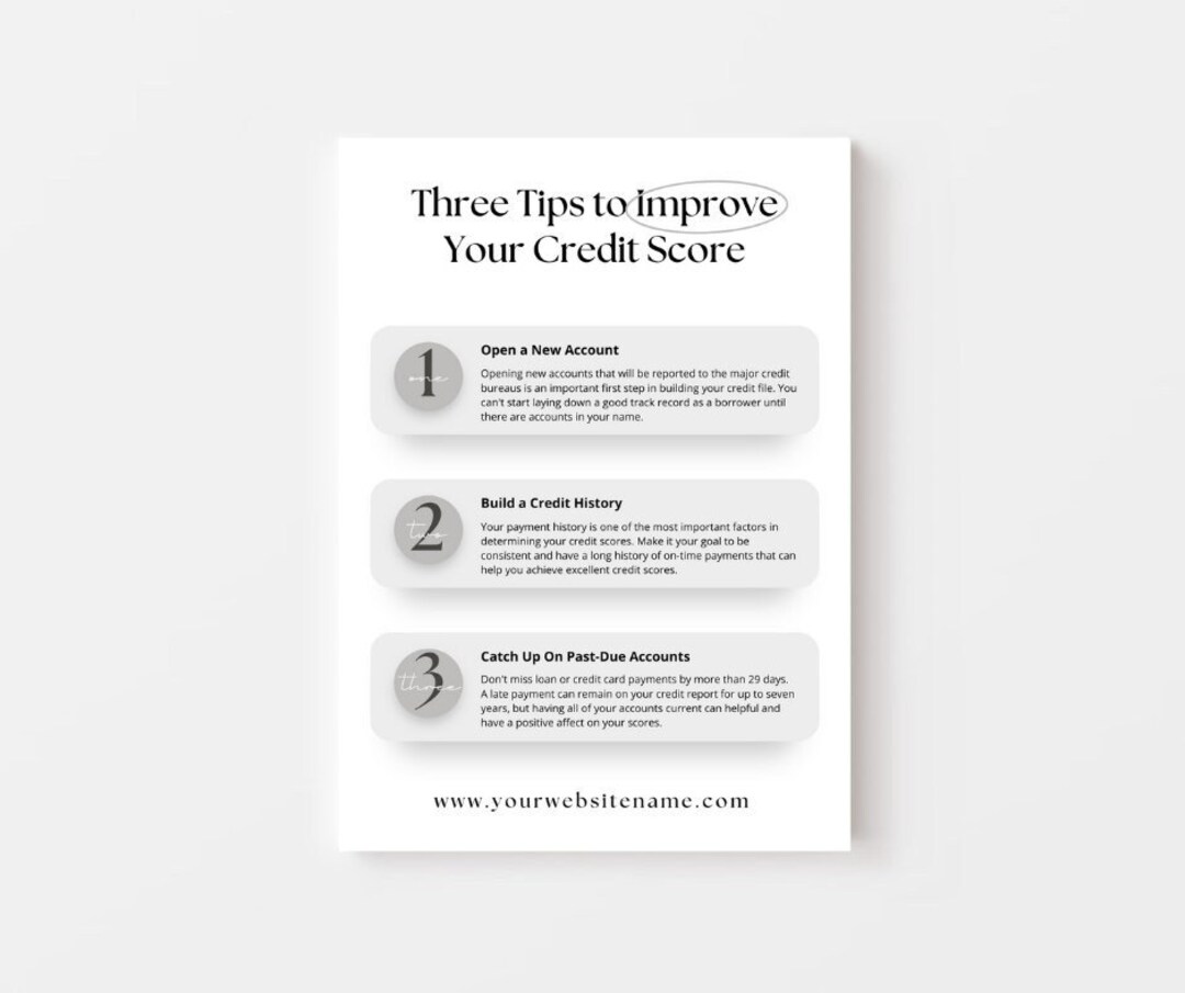 Improve Credit Score Flyer | Real Estate Marketing | Realtor Flyers ...