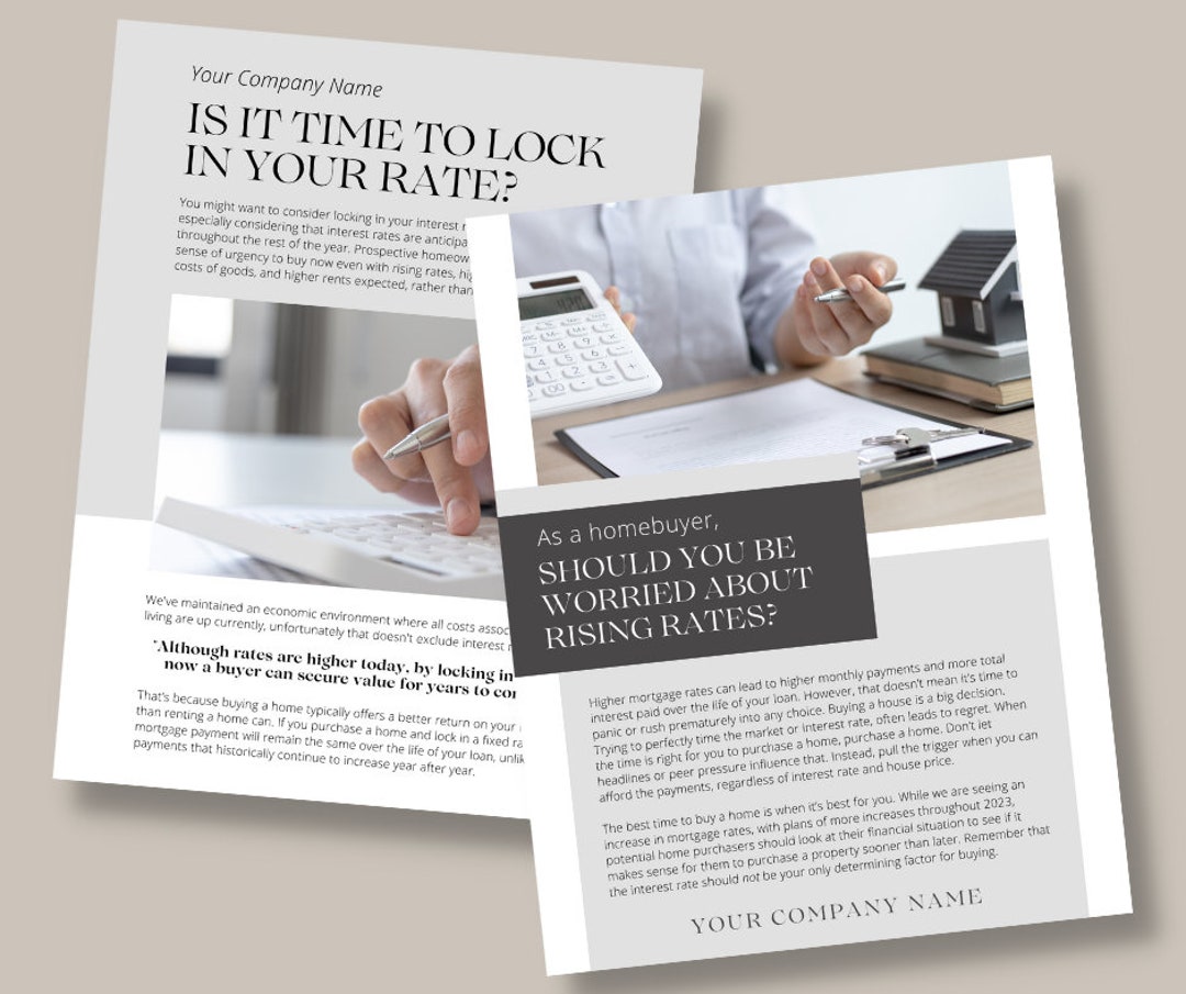 High Interest Rates Flyer | Double Sided Flyer | Real Estate Template ...