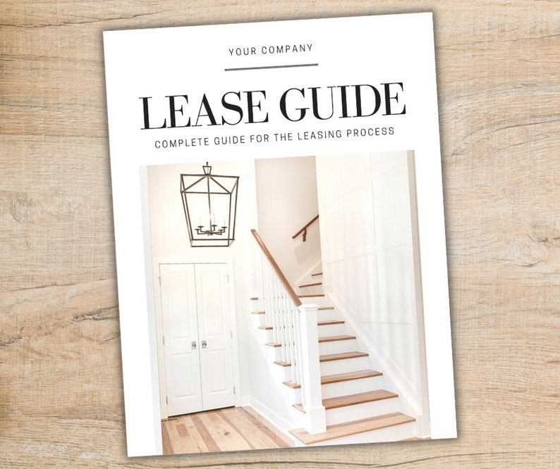 Lease Guide Editable Packet for Realtors Leasing Agent - Etsy