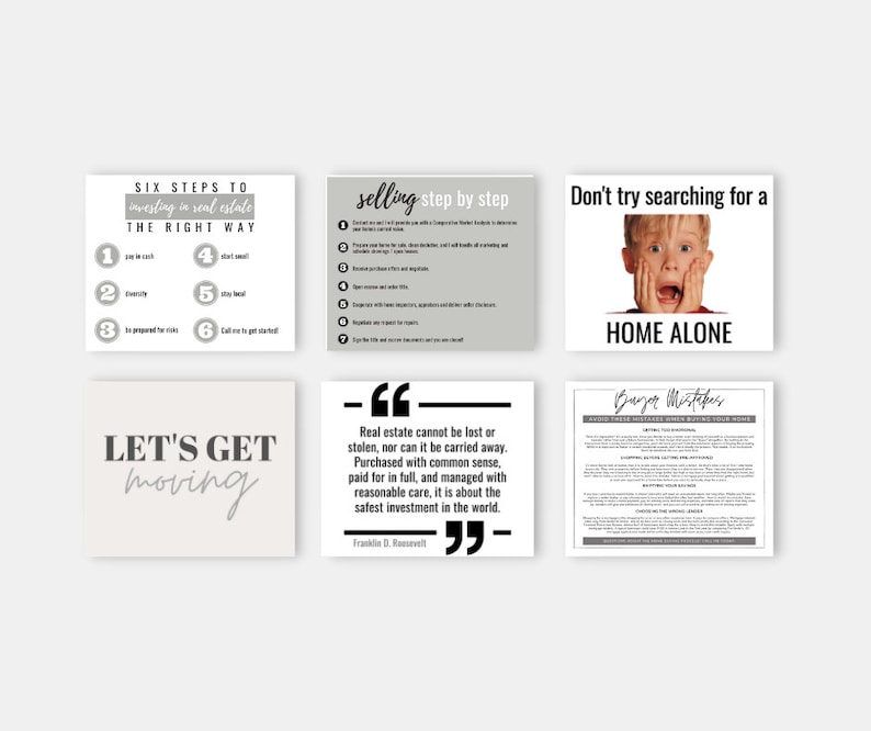 25 Facebook Posts for REALTORS Real Estate Marketing - Etsy