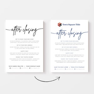 Closing Informational Flyer | Real Estate Marketing Template | Closing ...