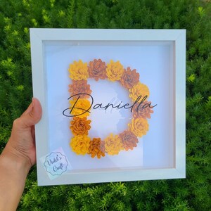 Initial & Name Flower Box/paper Rose Gift Box/customized Gift for ...