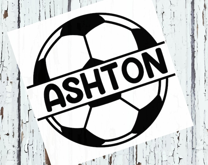 Custom Soccer Ball Decal Custom Soccer Decal Soccer Player Decal ...