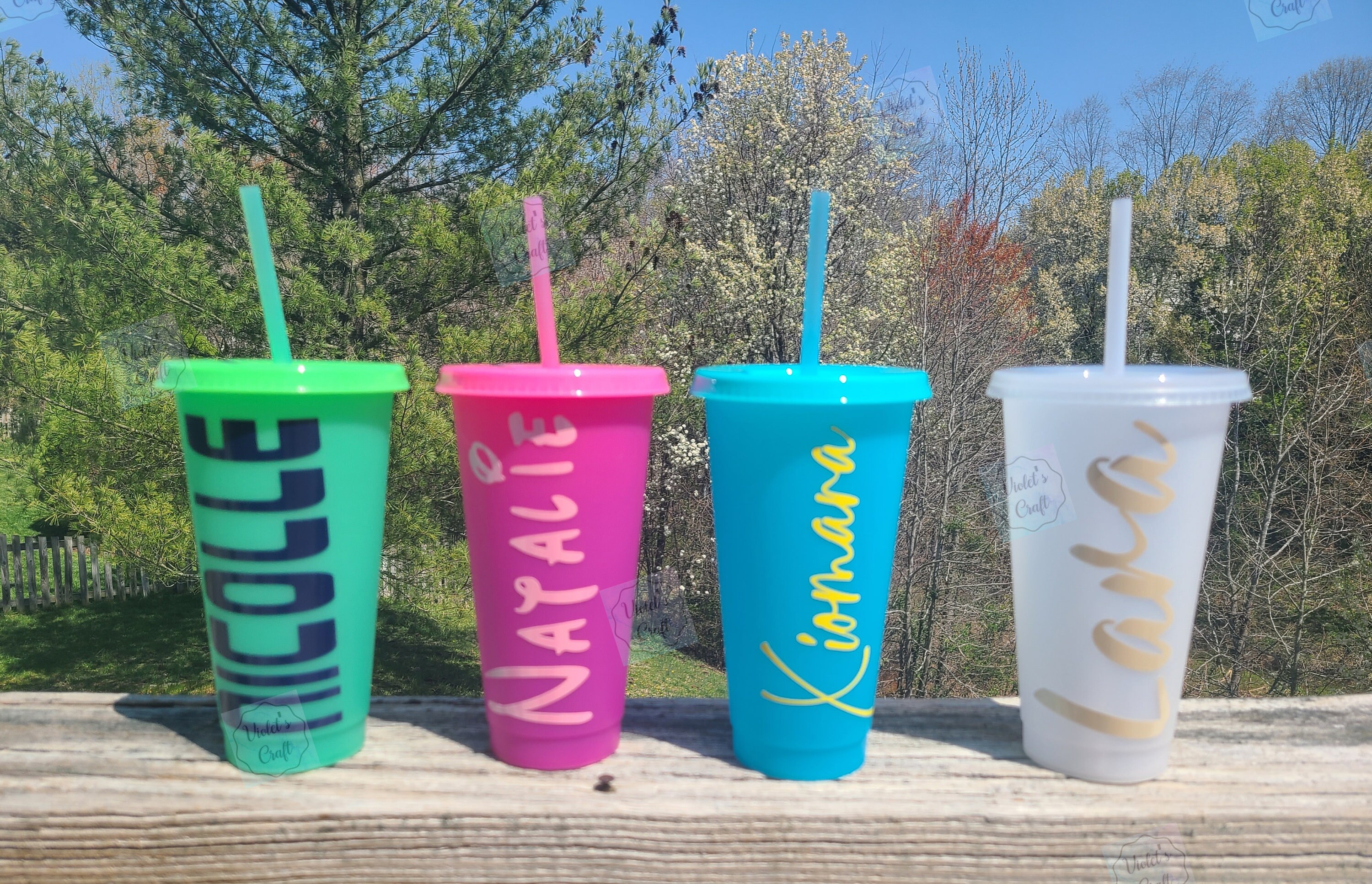 Personalized Color Changing Tumblers 24oz w/ Matching Color - Etsy.de
