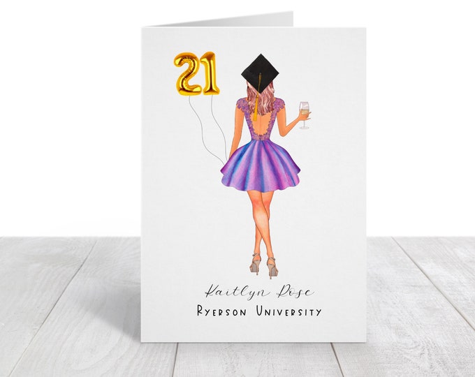 Graduation Card, Custom Graduation Card, Personalized Graduation Card ...