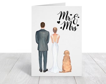 Dog Wedding Card | Etsy