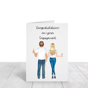 Custom Engagement Card Personalized Engagement Card - Etsy