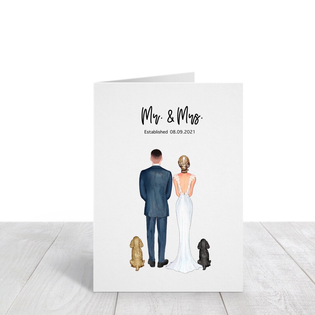 Wedding Card Personalized Wedding Gift Custom Wedding Card Etsy