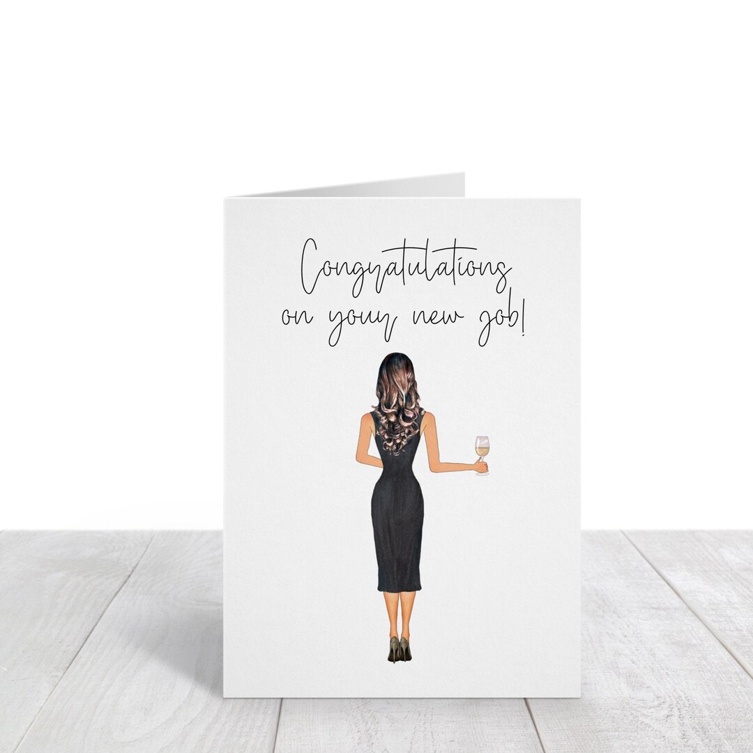 Congratulations on Your New Job, New Job Card, Co-worker Card, Congrats ...