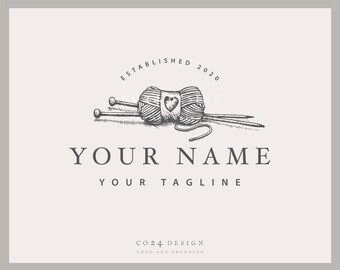 Yarn logo design | Etsy