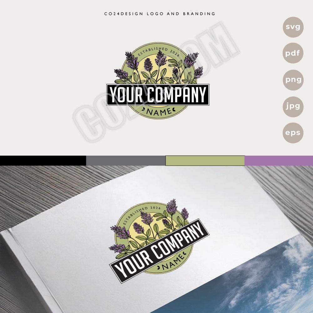 Alfalfa Farmers Logo: Purple Medic Pre-made Design (eps, Svg, Jpeg, Pdf ...