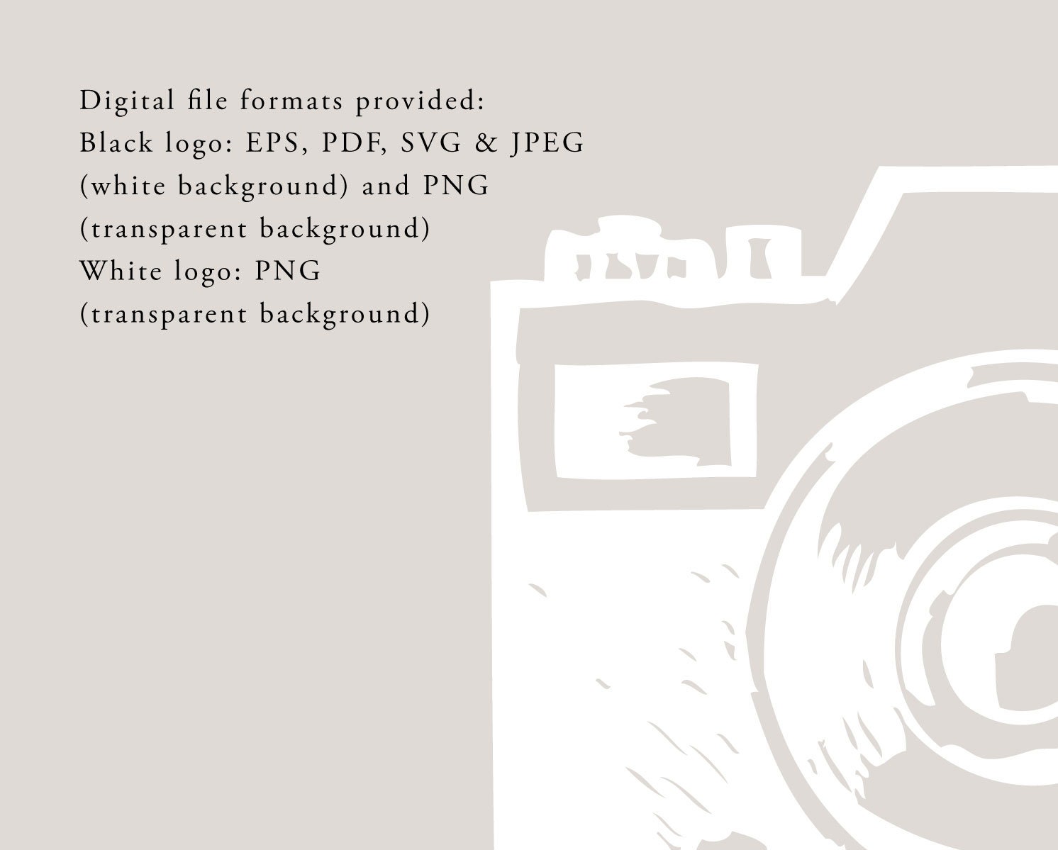 Photographers Logo Pre-made Camera Logo Hand Drawn Vintage - Etsy