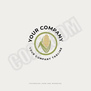 Modern Maize Farming Logo, Homestead Logo, Farmers Market Logo, Organic ...