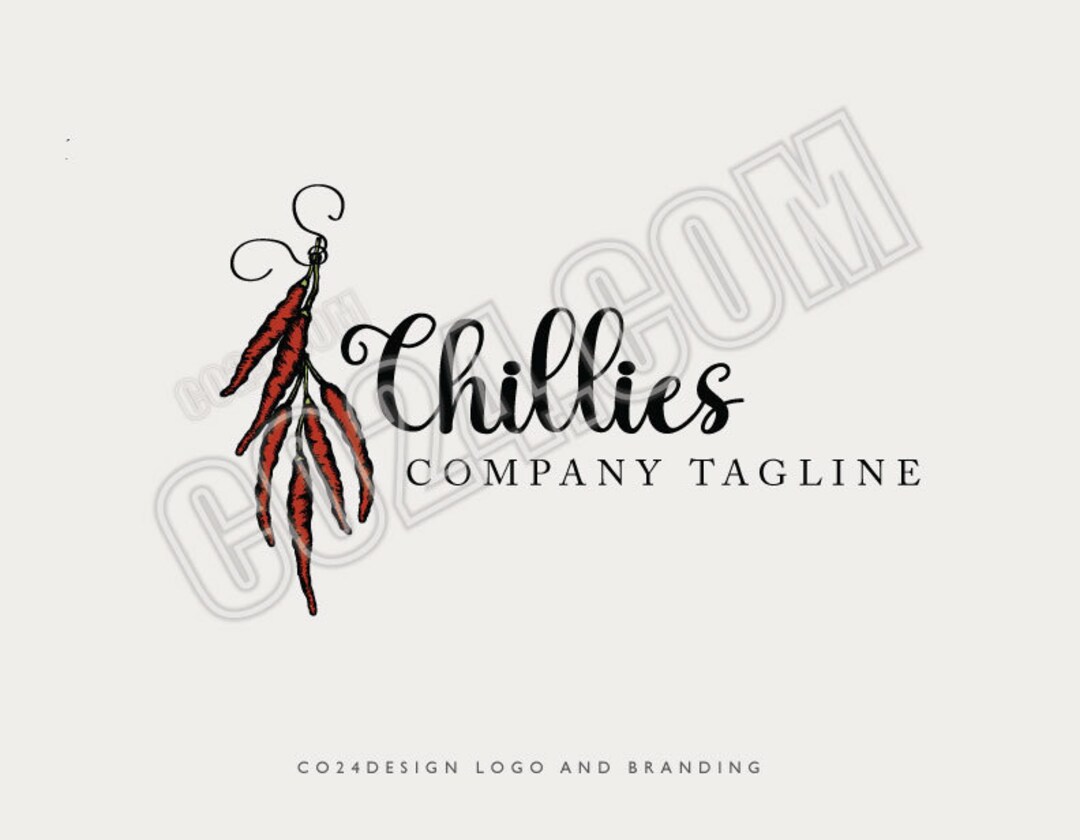 Chillies Logo, Chili Peppers Logo, Farmers Logo, Spicy Logo, Organic ...