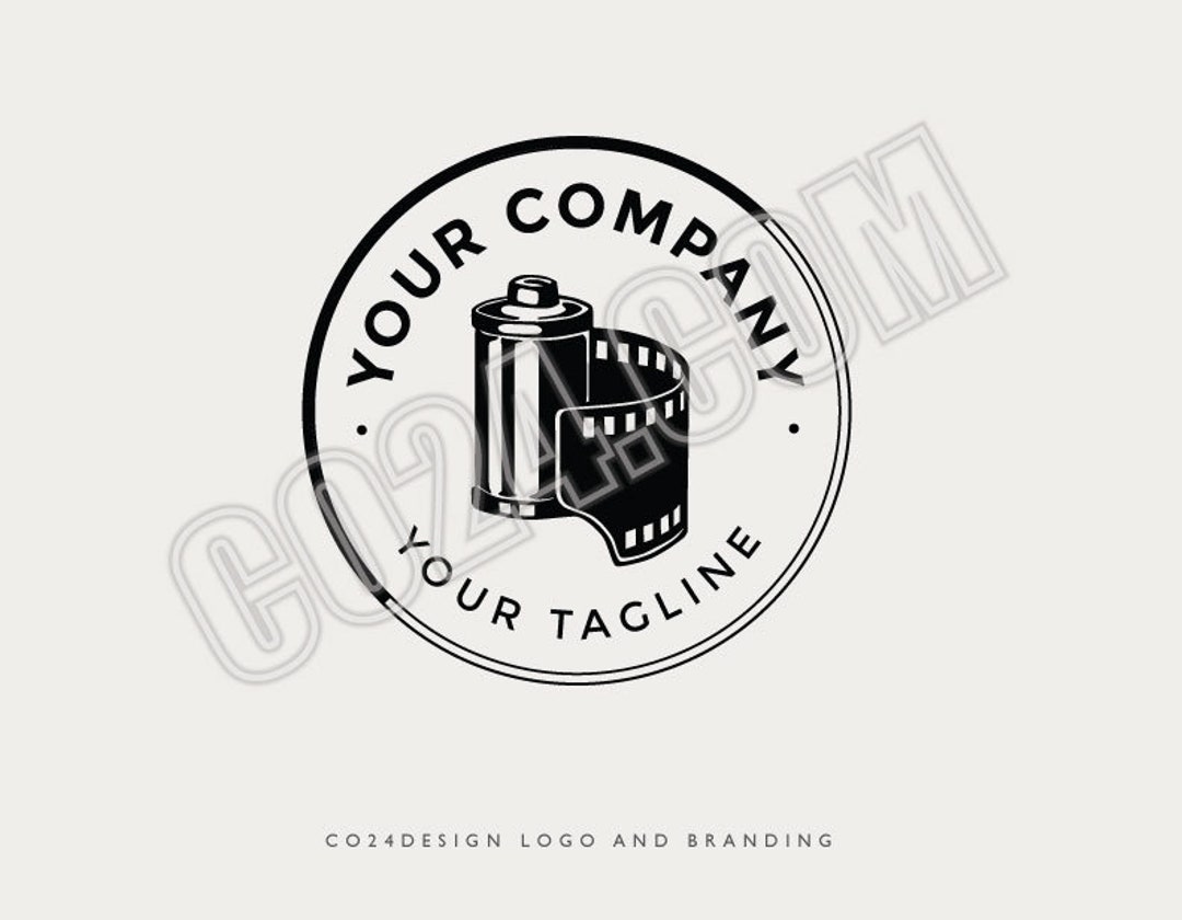 Photographers Roll of Film Logo, Camera Film Premade Logo Design ...