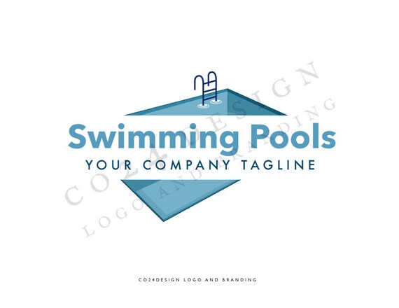 Swimming Pool Logo Pool Maintenance Logo Pool Supplies Logo - Etsy