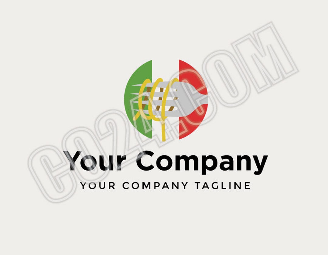 Spaghetti Logo, Italian Restaurant Logo, Spaghetti Fork Logo, Pasta ...